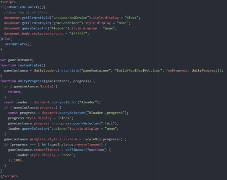 Unity WebGL for Production - The Basics | Dev Blog